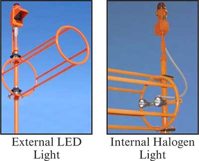 WCH Series Wind Cone AC and Solar Powered L-807 (Rigid) - Flight Light Inc.