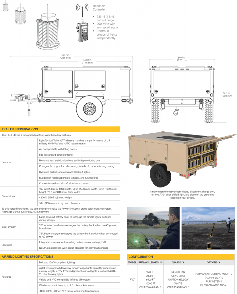 PALT Portable Airfield Lighting Trailer - Flight Light Inc.