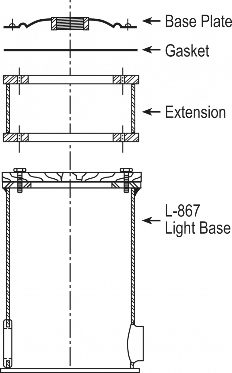 FAA L-867 Class 1A Light Base - Flight Light Inc.
